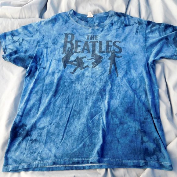 Anvil | Shirts | The Beatles Blue Tie Dye Tee Shirt Xl Cotton | Poshmark